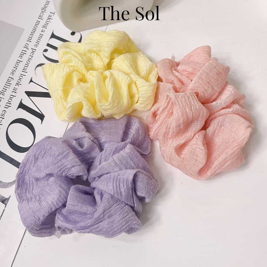 Cột Tóc Scrunchies Colour Ulzzang – The Sol