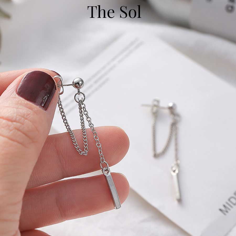 Bông Tai Hàn Quốc Long Chain 2 Styles – The Sol