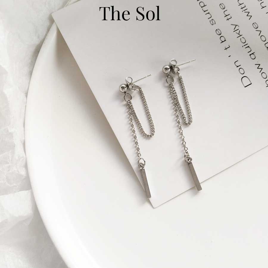 Bông Tai Hàn Quốc Long Chain 2 Styles – The Sol