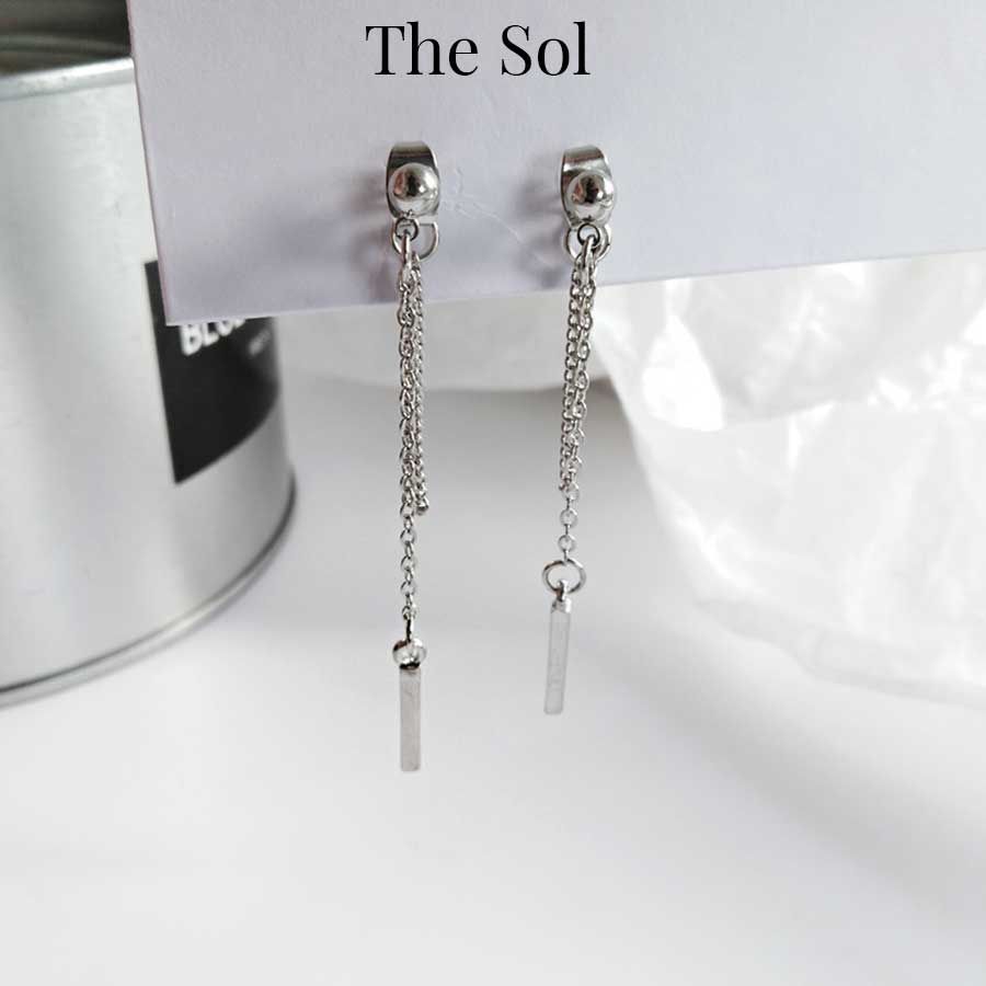 Bông Tai Hàn Quốc Long Chain 2 Styles – The Sol