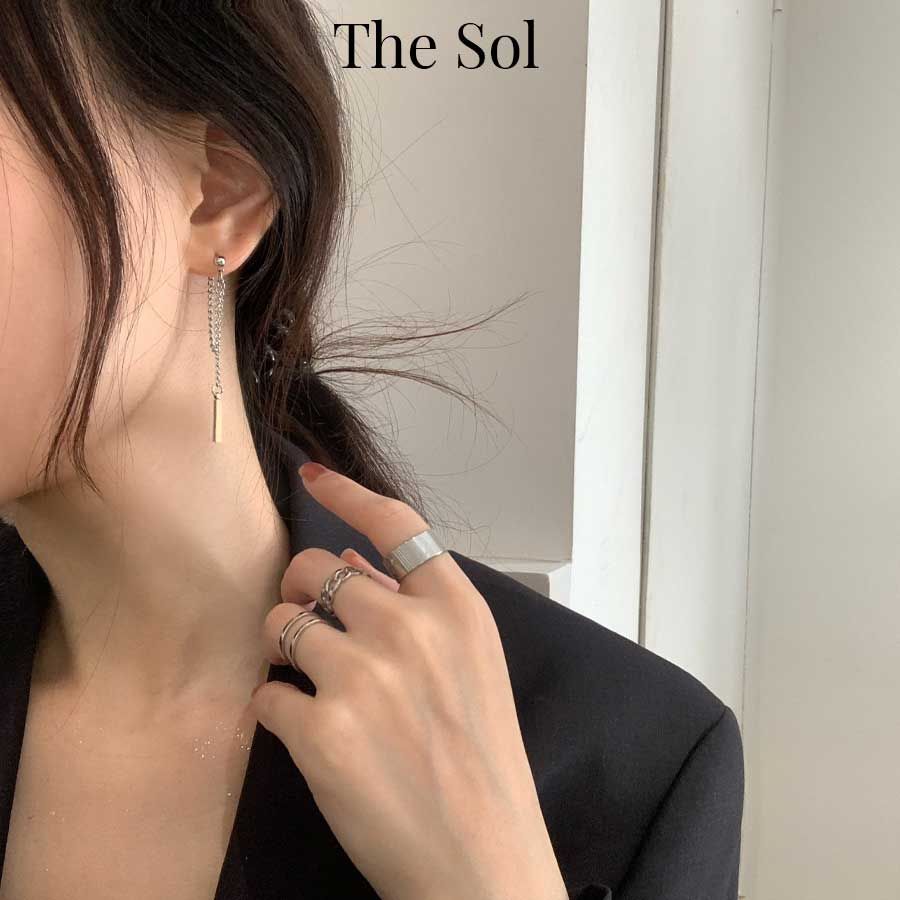 Bông Tai Hàn Quốc Long Chain 2 Styles – The Sol