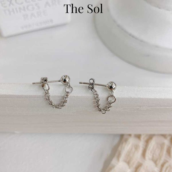 Bông Tai Hàn Quốc Mini Long Chain – The Sol