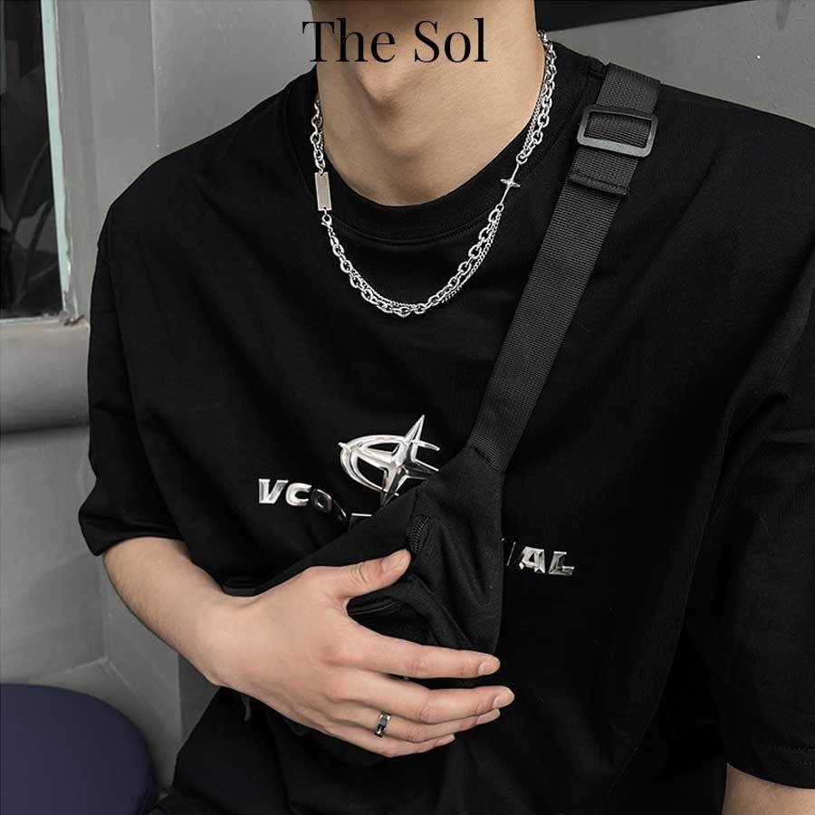 Dây Chuyền Titan Unisex Dia Cross In Center – The Sol