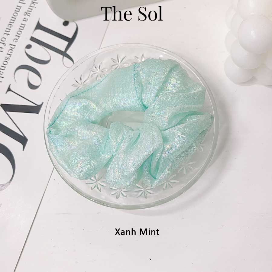 Cột Tóc Scrunchies Glitter Colour – The Sol