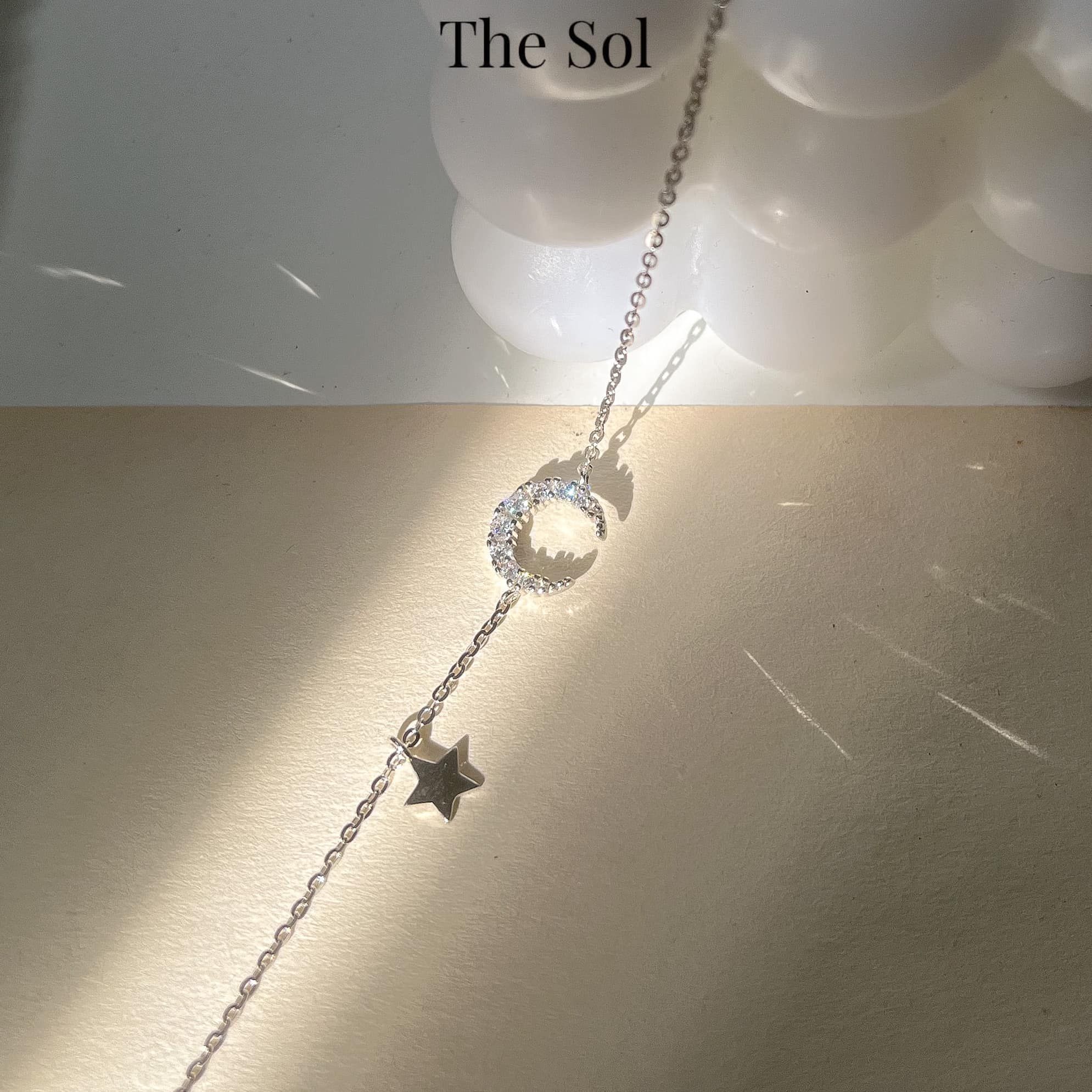 Lắc Tay Bạc Dia Moon – The Sol