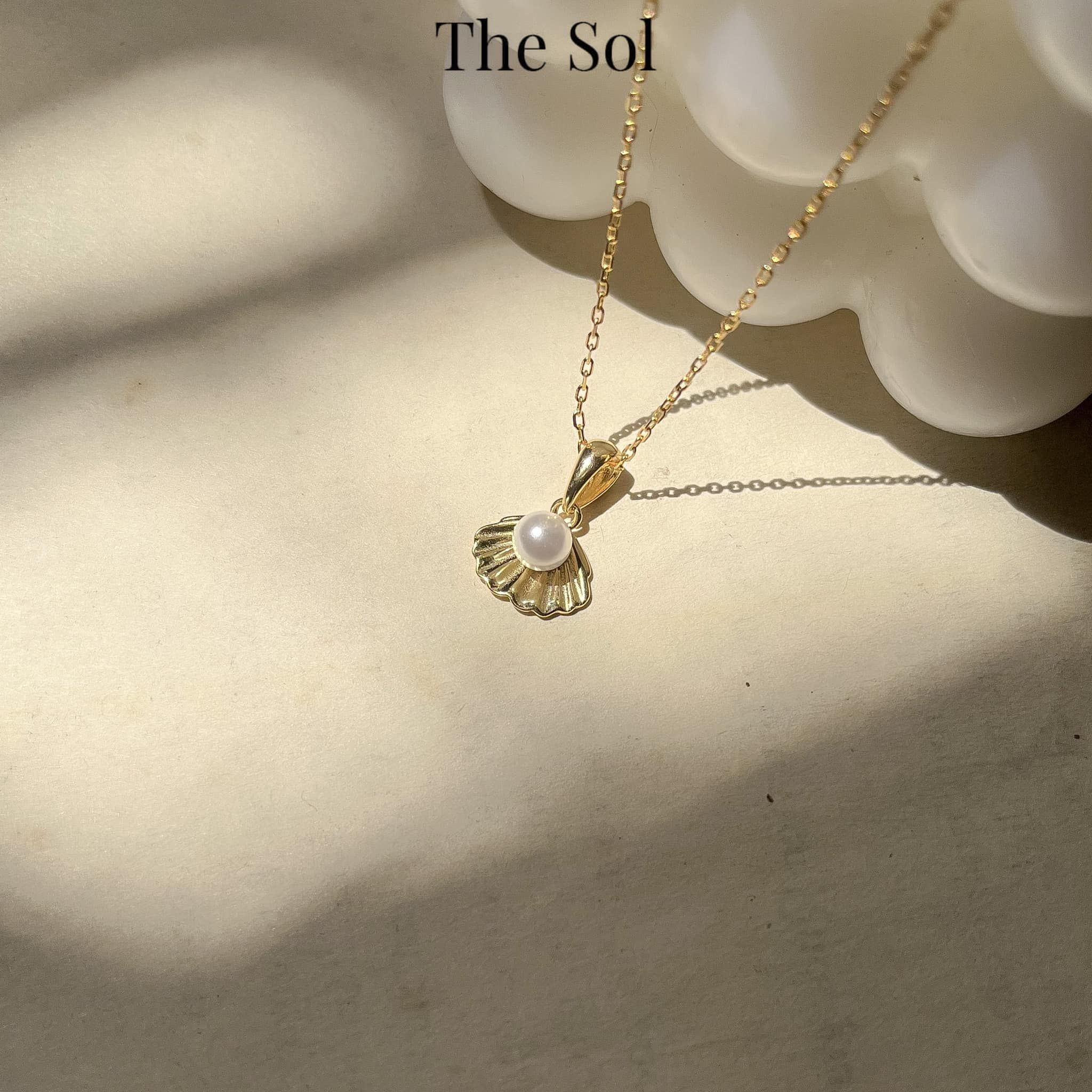 Dây Chuyền Bạc Pearl Seashell – The Sol