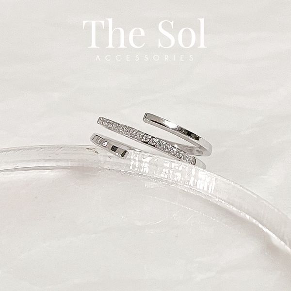 Nhẫn Titan Triple Lines – The Sol