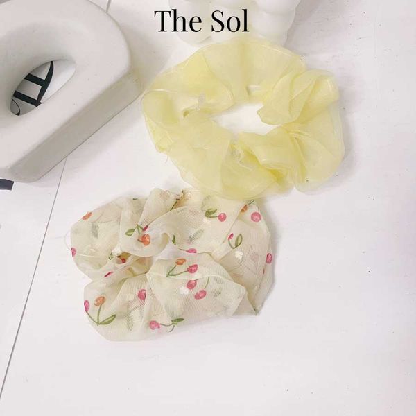 Cột Tóc Scrunchies Yellow Ulzzang – The Sol