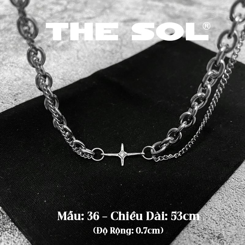 Dây Chuyền Titan Unisex Dia Cross In Center – The Sol