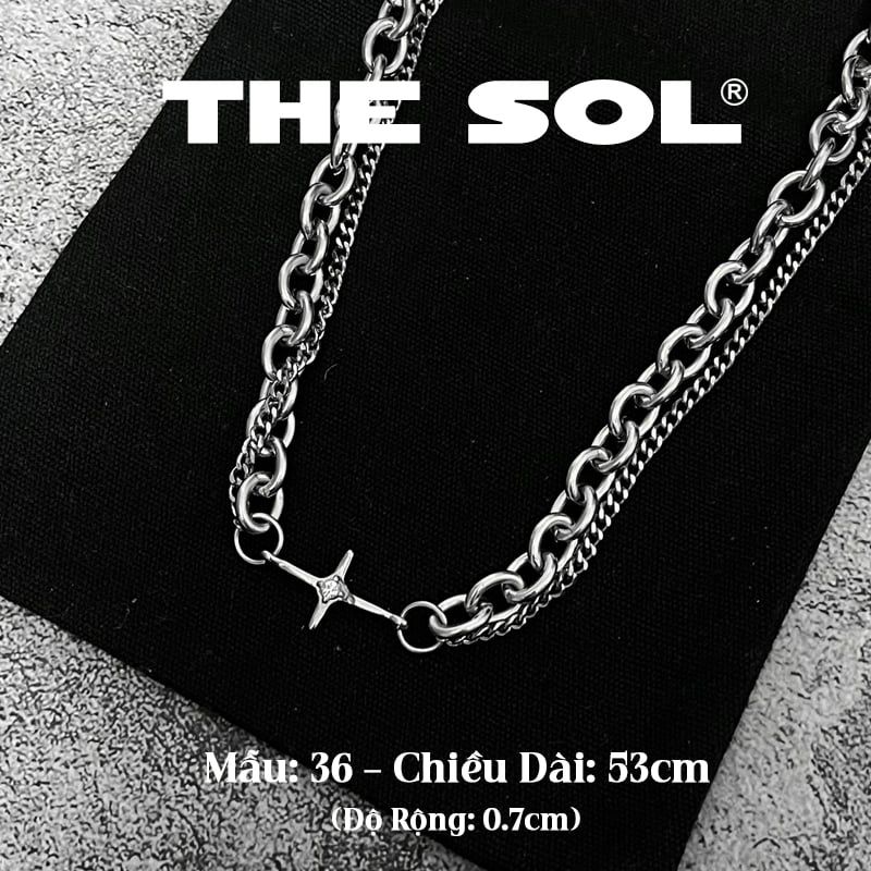 Dây Chuyền Titan Unisex Dia Cross In Center – The Sol