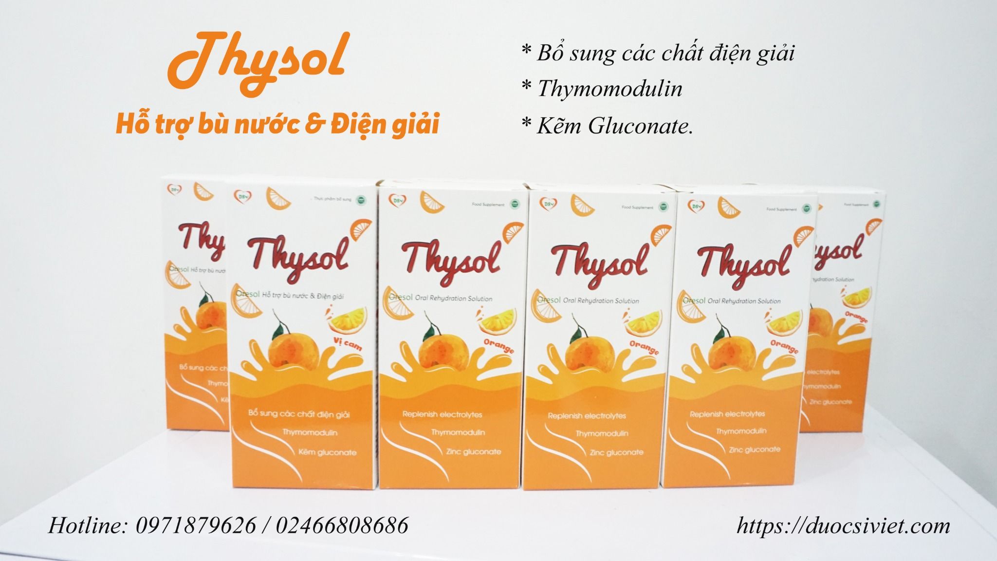 Thysol Oresol Pha Sẵn Tiện Dụng Bù Nước điện Giải CÔng Ty DƯỢc SĨ ViỆt