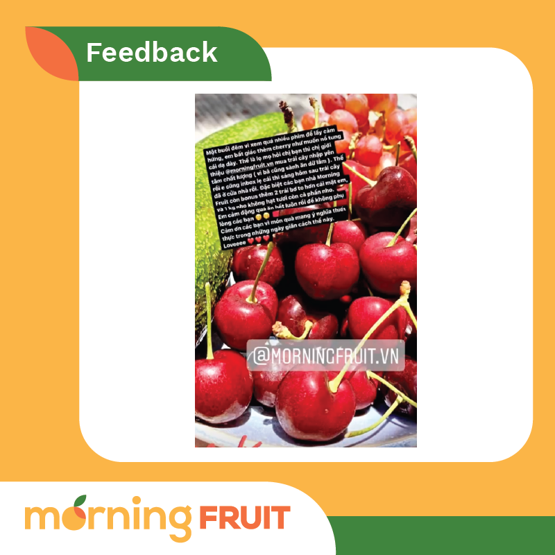 Cherry Úc size 30-32 (thùng 2KG) – Morning Fruit - Trái Cây Chất Lượng Cao