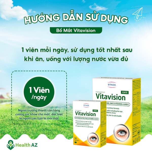 Viên uống bổ mắt Vitavision STADA – HEALTHAZ
