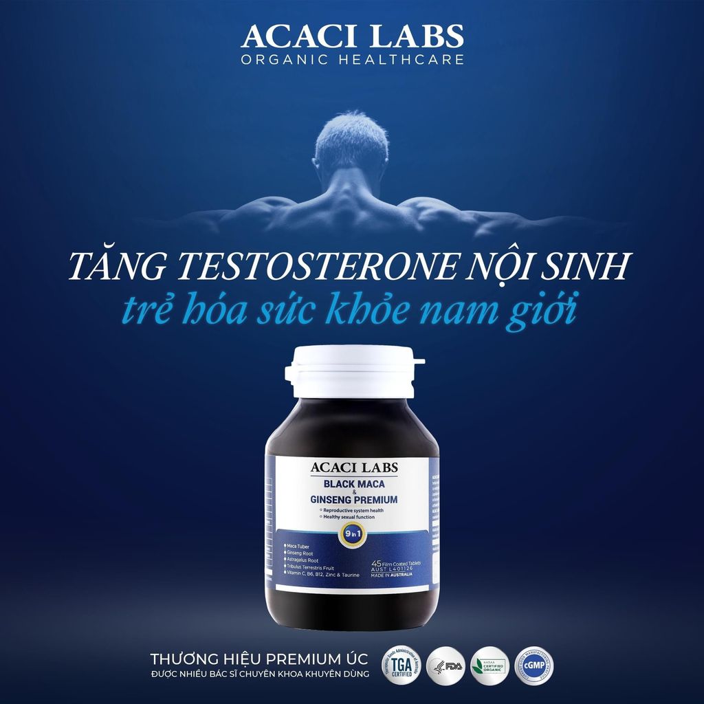 Viên uống Black Maca & Ginseng Premium Acaci Labs – HEALTHAZ