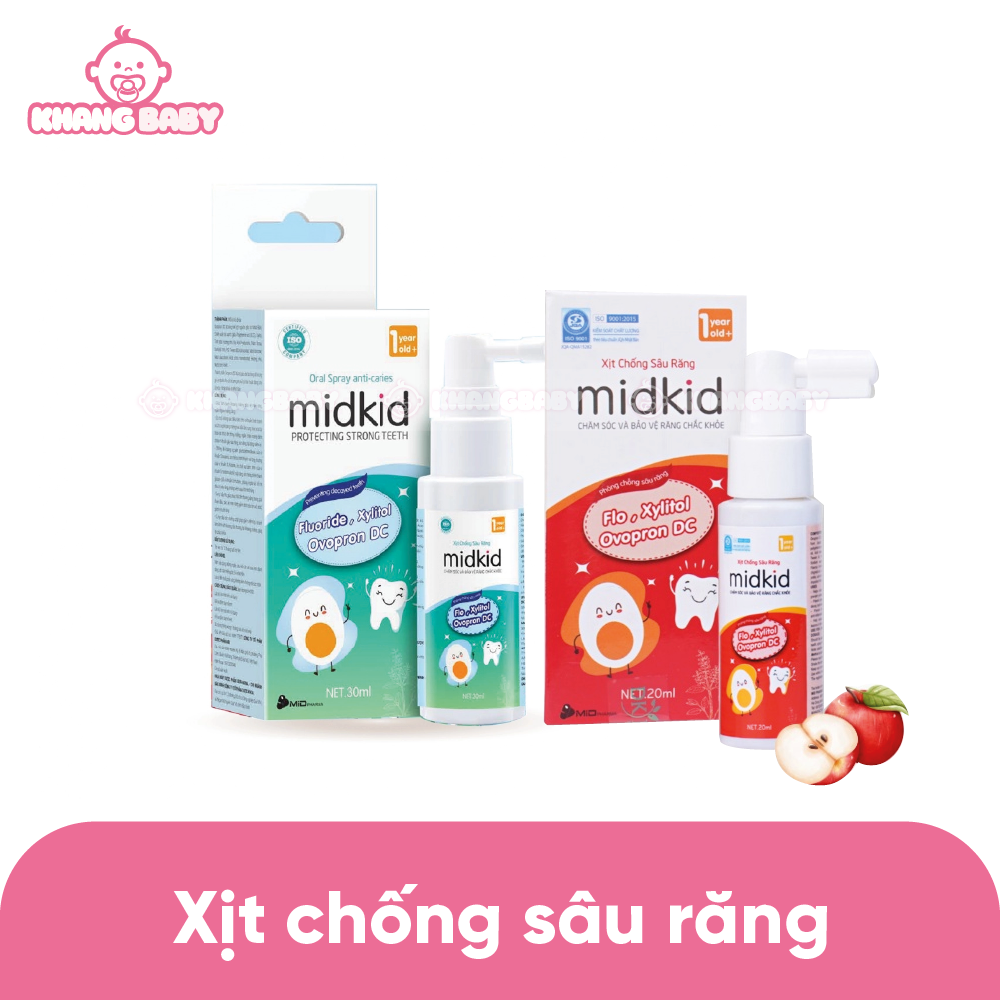 Xịt chống sâu răng Midkid 20ml / 30ml – Shop KHANG BABY