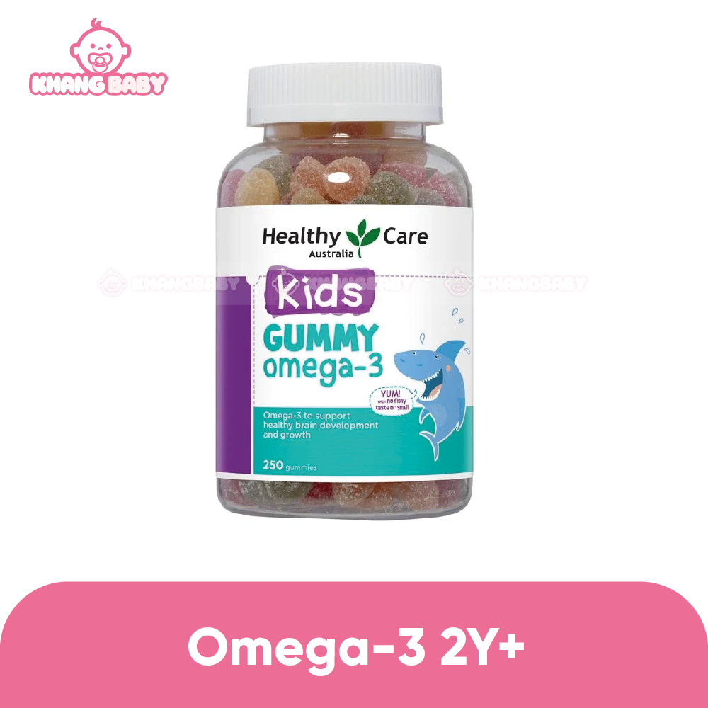 Kẹo dẻo Gummy Omega-3 Healthy Care Úc 250 viên 2Y+ – Shop KHANG BABY