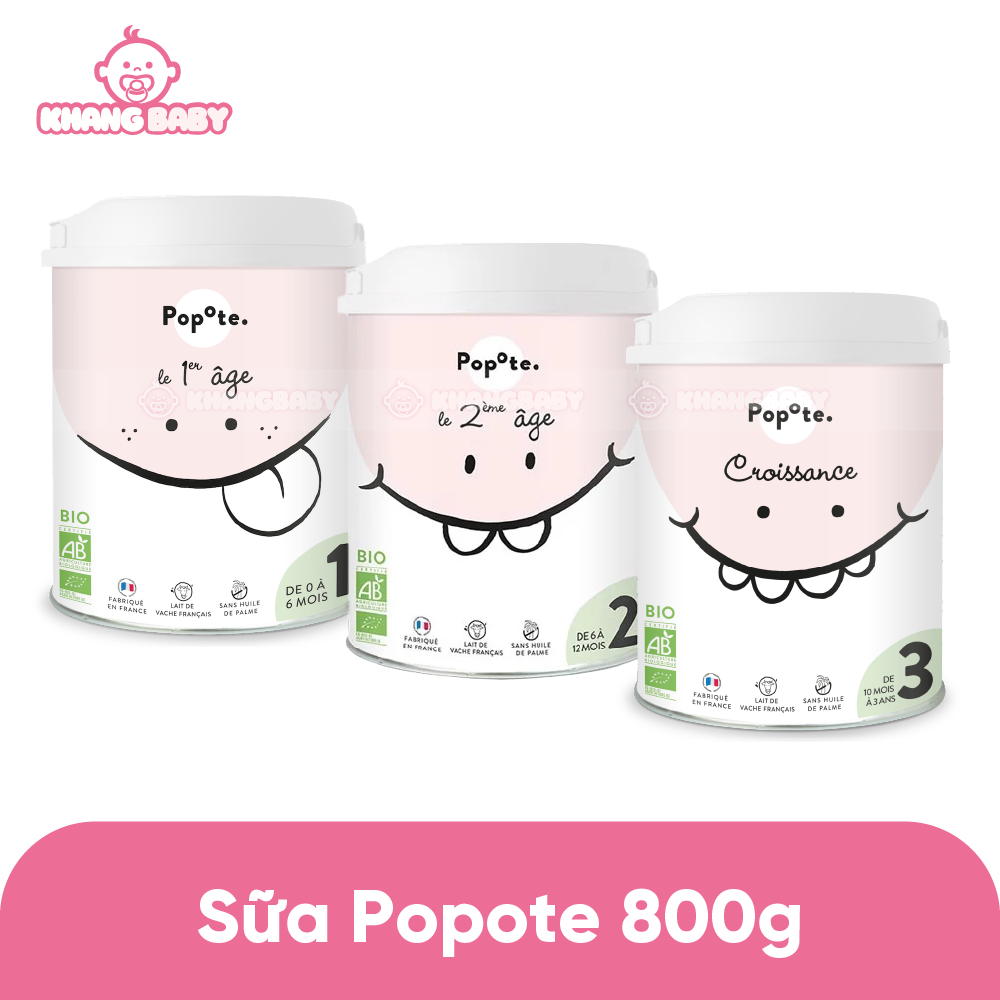 Sữa hữu cơ Popote Pháp 800g – Shop KHANG BABY