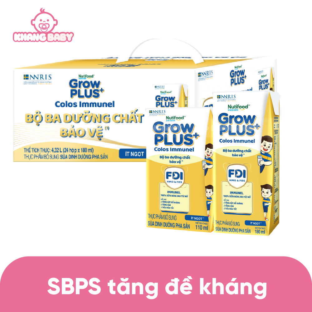 Sbps Nutifood Sweden GrowPLUS+ Sữa Non ImmunelSữa nước Grow Plus Colos ...
