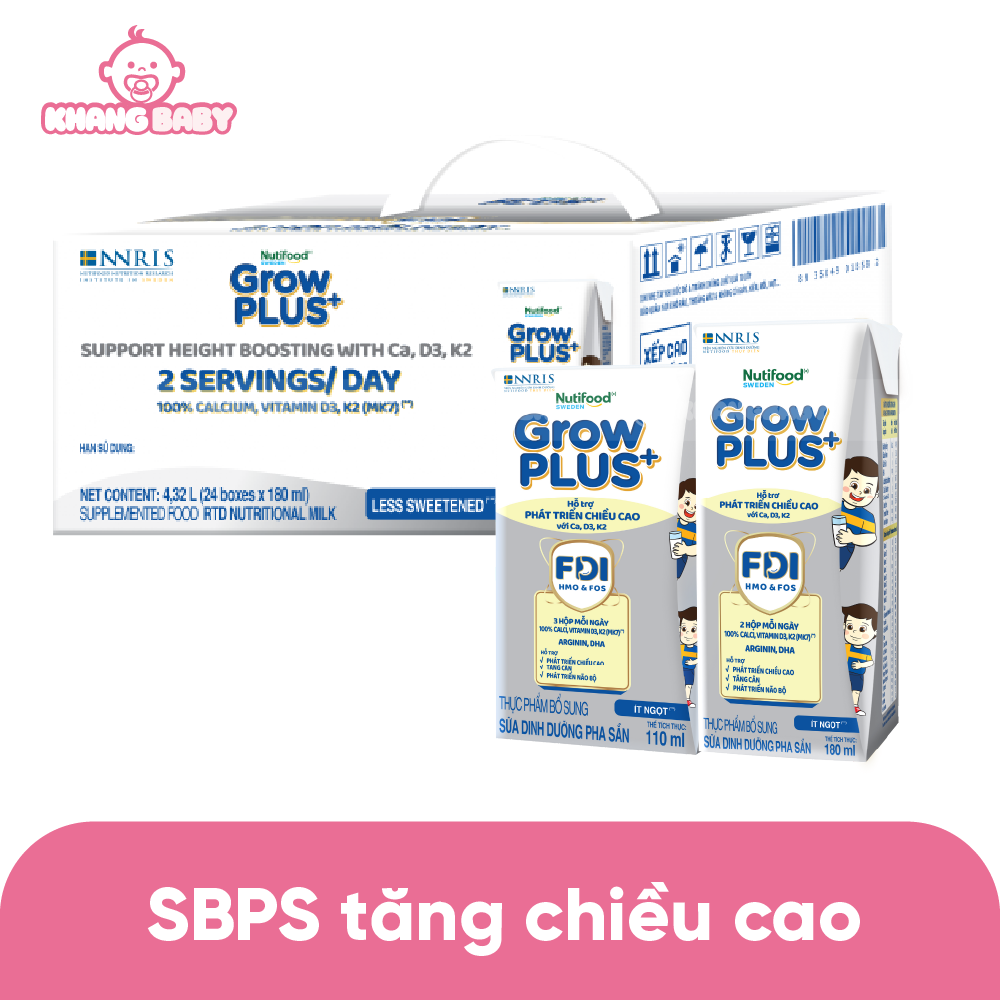 Sữa nước Grow Plus Height Boosting Nutifood – Shop KHANG BABY