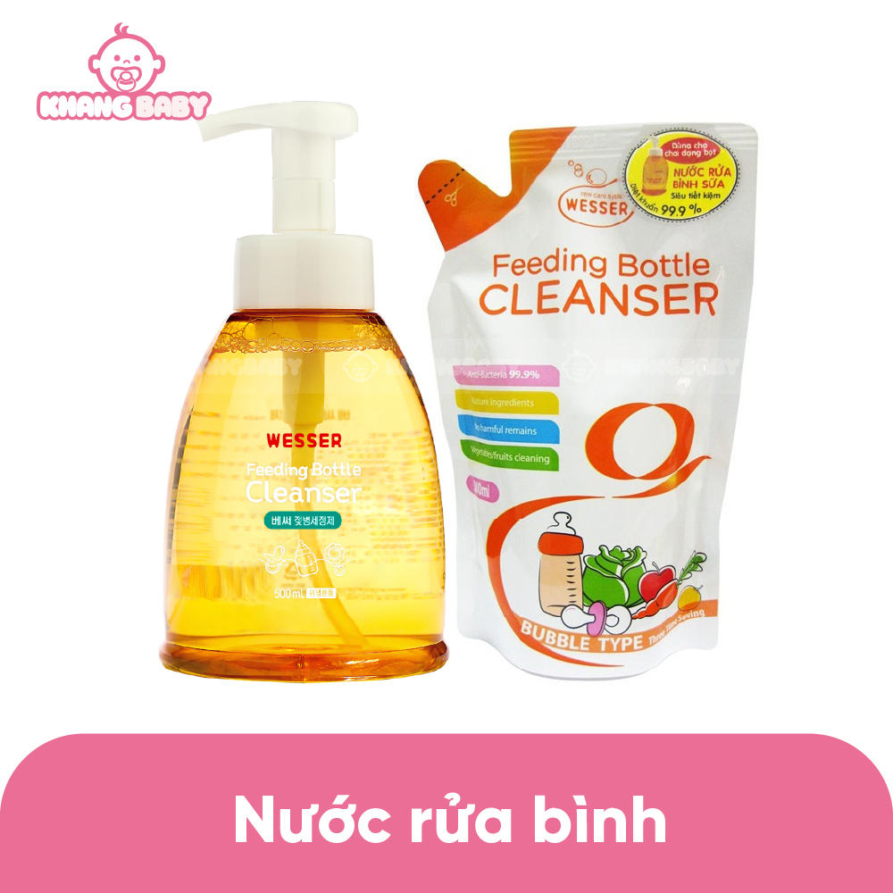 Nước rửa bình sữa Wesser – Shop KHANG BABY