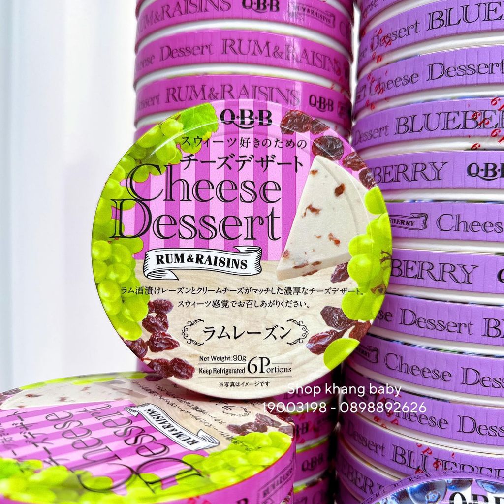 Phô mai QBB Nhật Bản 90g đủ vị – Shop KHANG BABY