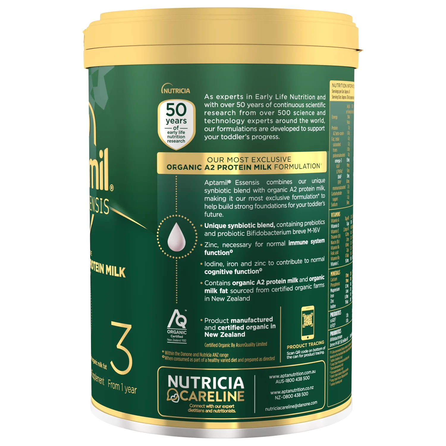 Sữa Aptamil Essensis Organic Úc 900g – Shop KHANG BABY