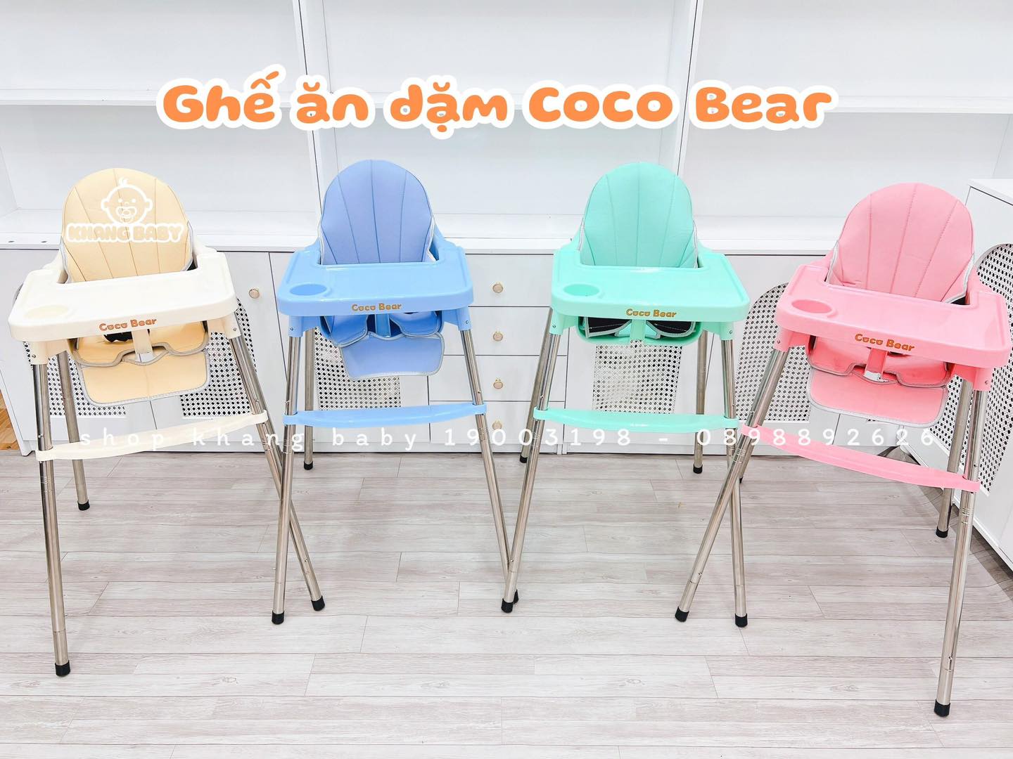 Ghế ăn dặm Cocobear – Shop KHANG BABY
