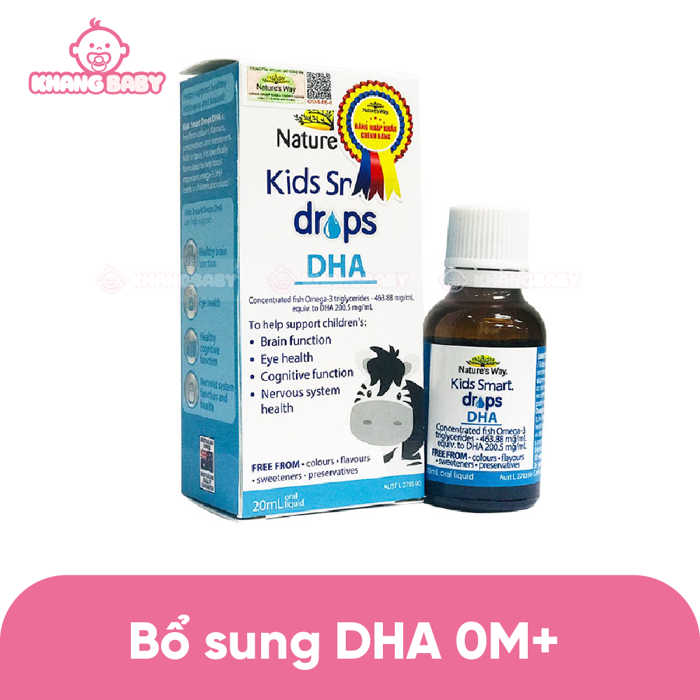 Bổ sung DHA Nature's Way 20ml 0M+ hàng NK – Shop KHANG BABY