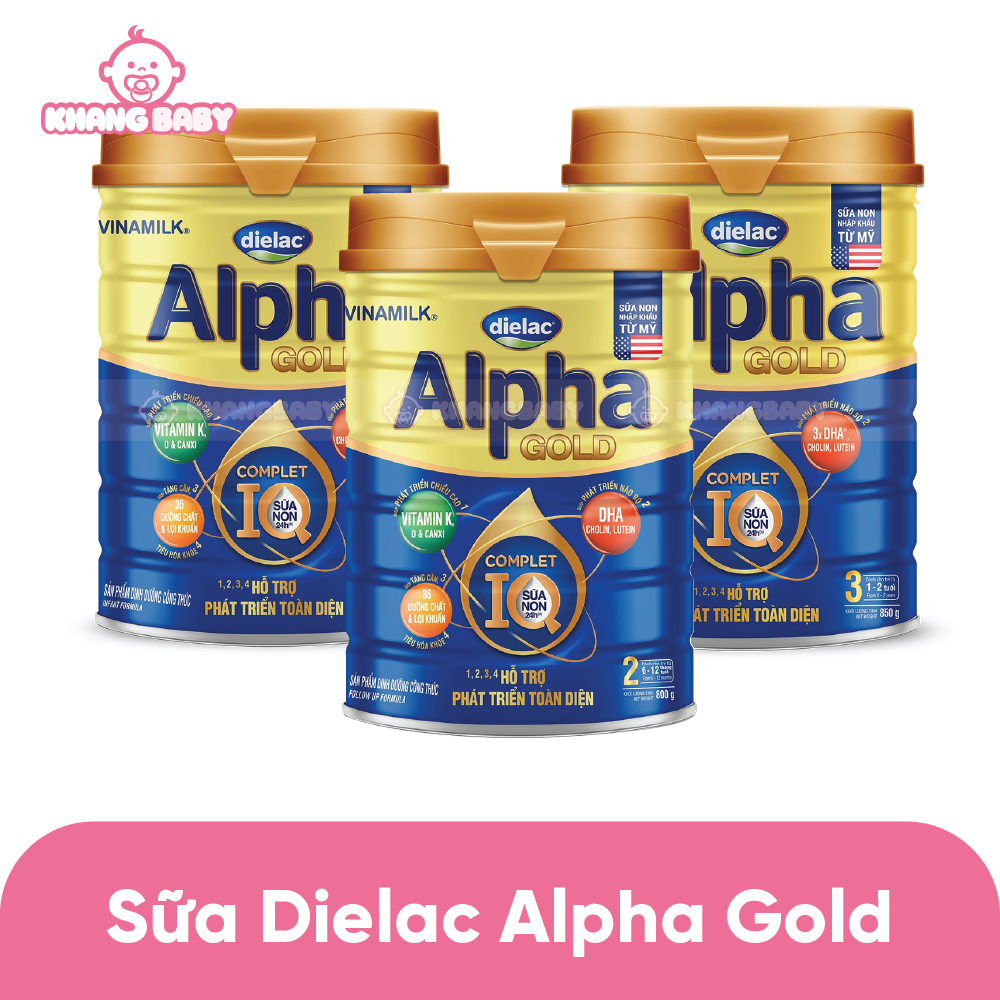 Sữa Dielac Alpha Gold mới – Shop KHANG BABY