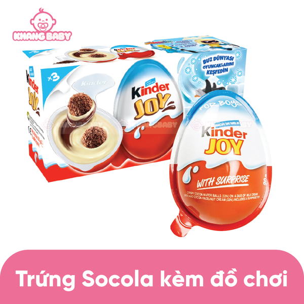 Trứng socola kèm đồ chơi Kinder Joy – Shop KHANG BABY