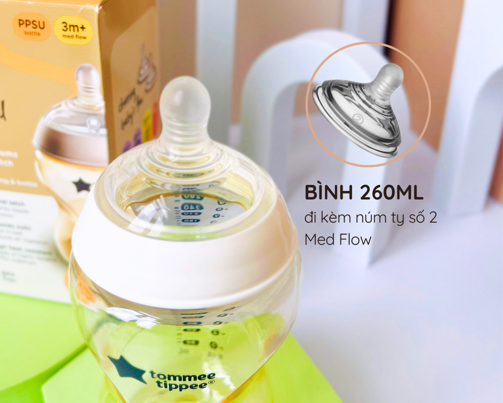 Bình sữa PPSU Tommee Tippee trơn – Shop KHANG BABY