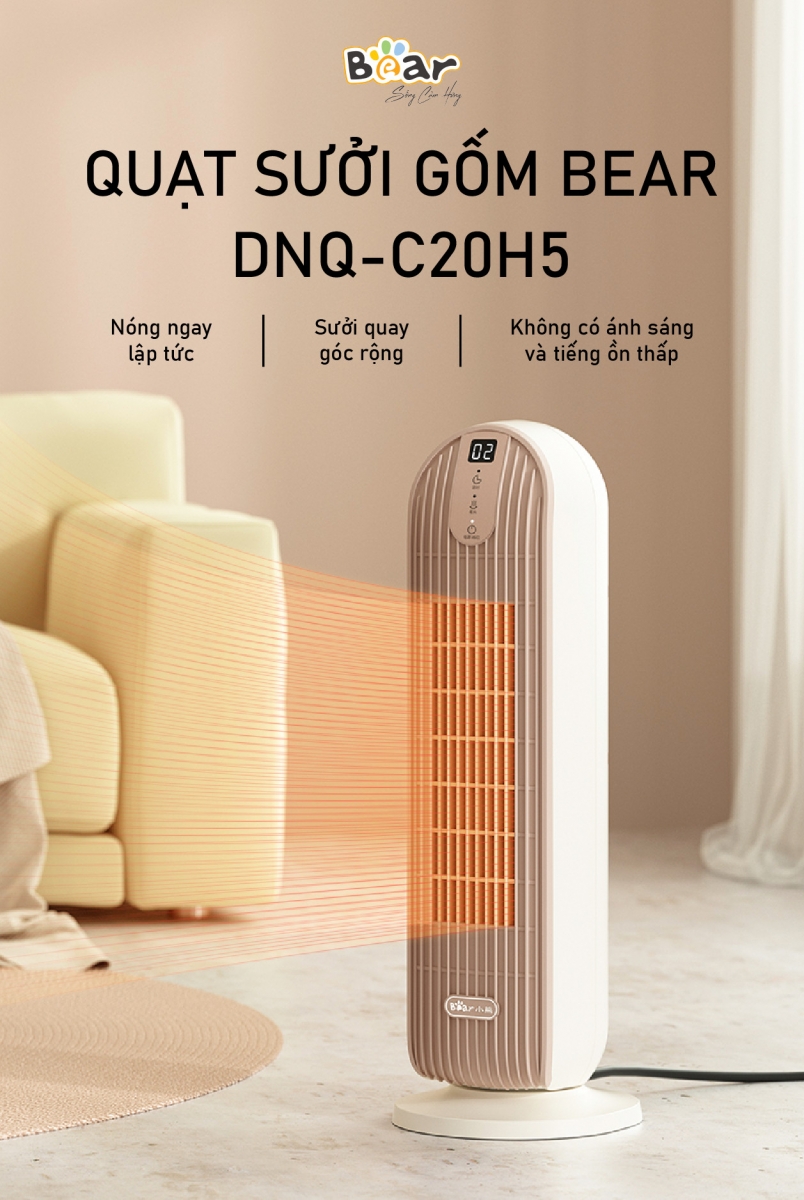 Quạt sưởi gốm Bear DNQ-C20H5 – Shop KHANG BABY