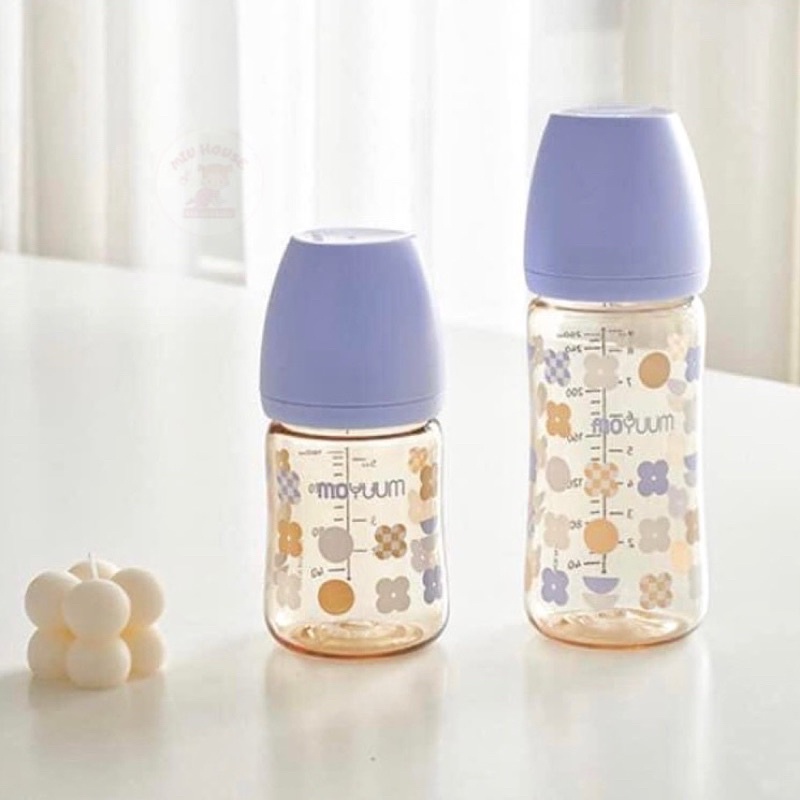 Bình sữa Moyuum họa tiết cỏ bốn lá Hàn – Shop KHANG BABY