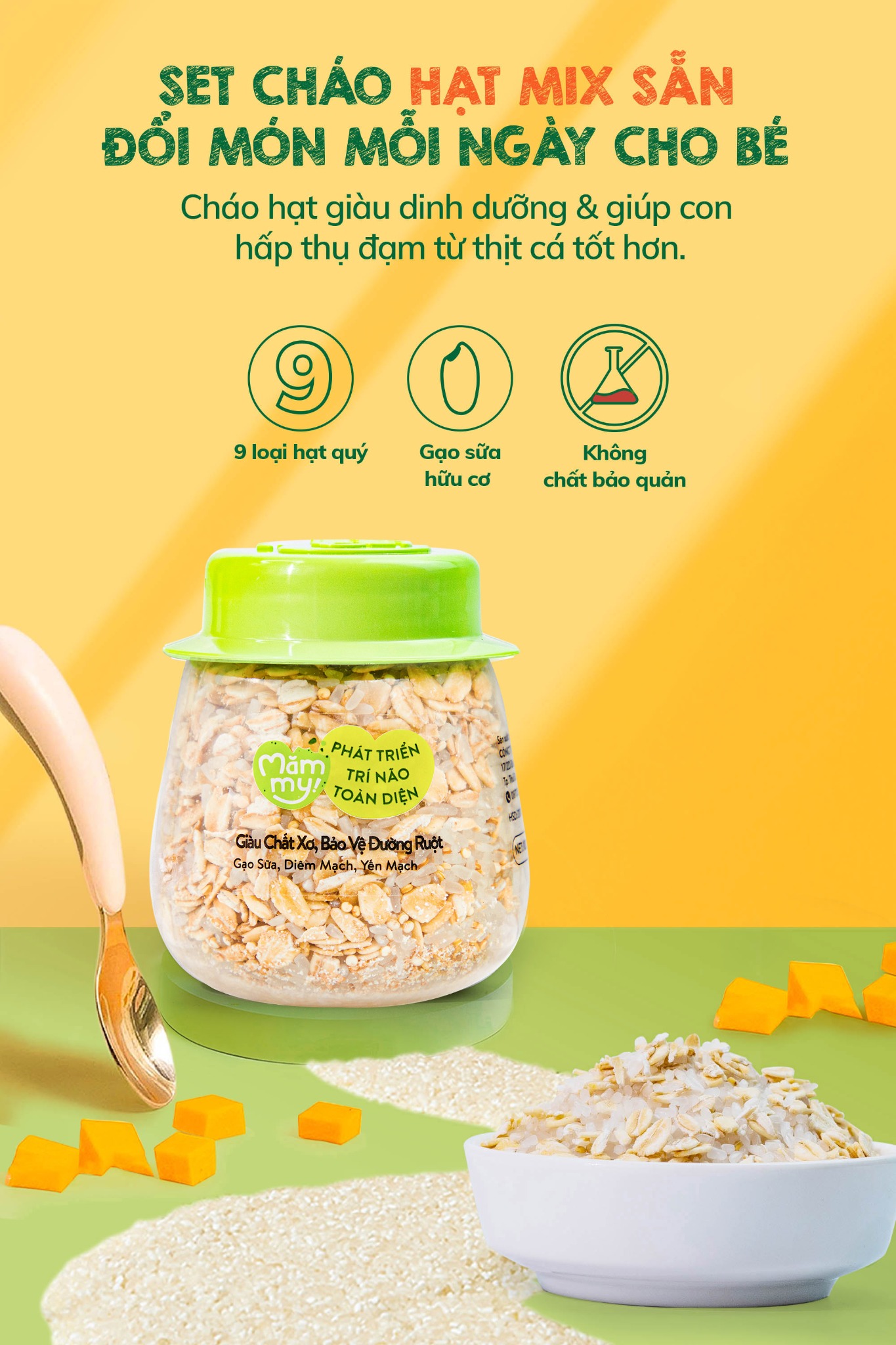 Set 9 cháo hạt mix Mămmy – Shop KHANG BABY