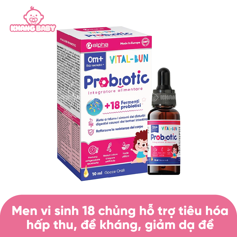 Men Vi Sinh Probiotic 0m+ Vital Bun 10ml – Shop KHANG BABY