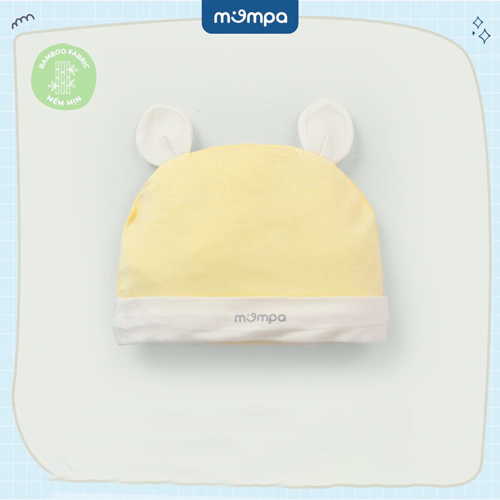 Mũ sơ sinh tai gấu Mompa MP946 màu vàng - Giá tốt