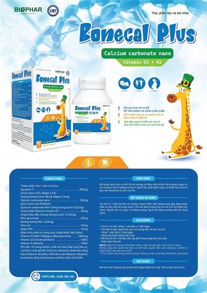 Canxi sữa Bonecal Plus 1Y+ (50 viên) - Giá tốt