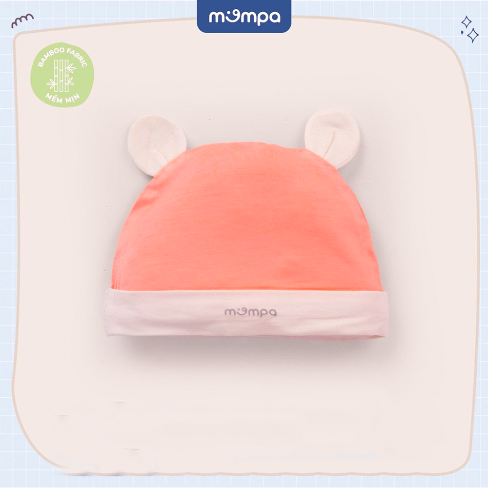 Mũ sơ sinh tai gấu Mompa Hồng MP946 - Giá tốt