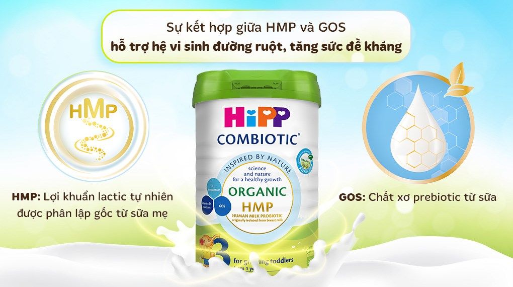 Sữa HiPP Organic Combiotic số 3 800g (Trên 01 tuổi) - Giá tốt