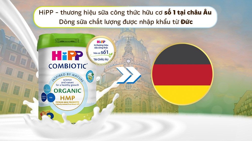 Sữa HiPP Organic Combiotic số 3 800g (Trên 01 tuổi) - Giá tốt