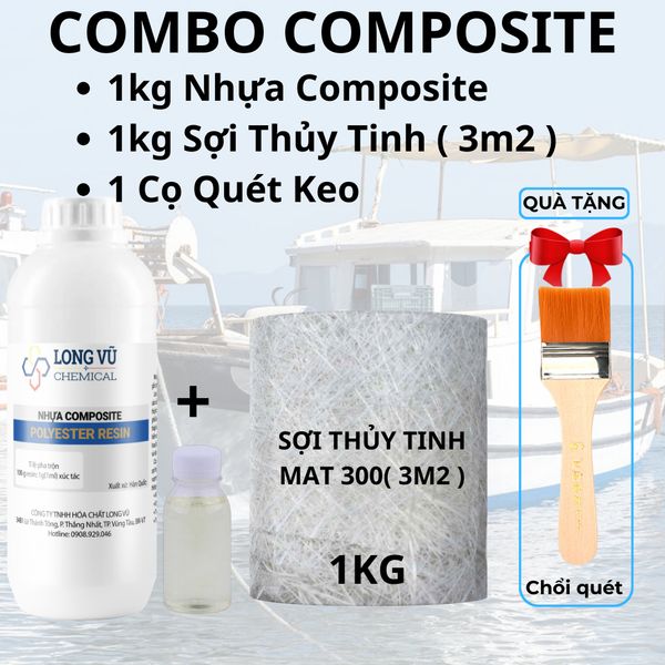 Keo Composite Và Sợi Thủy Tinh, Combo Composite Dùng Đúc Tượng, Làm Kh ...