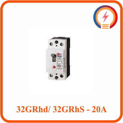 Cầu Dao ELCB 2P Chống Rò Điện 15A, 20A, 30A 2.5KA 32GRhd/ 32GRhS – CÔNG TY TNHH TM SX DV KỸ THUẬT 86