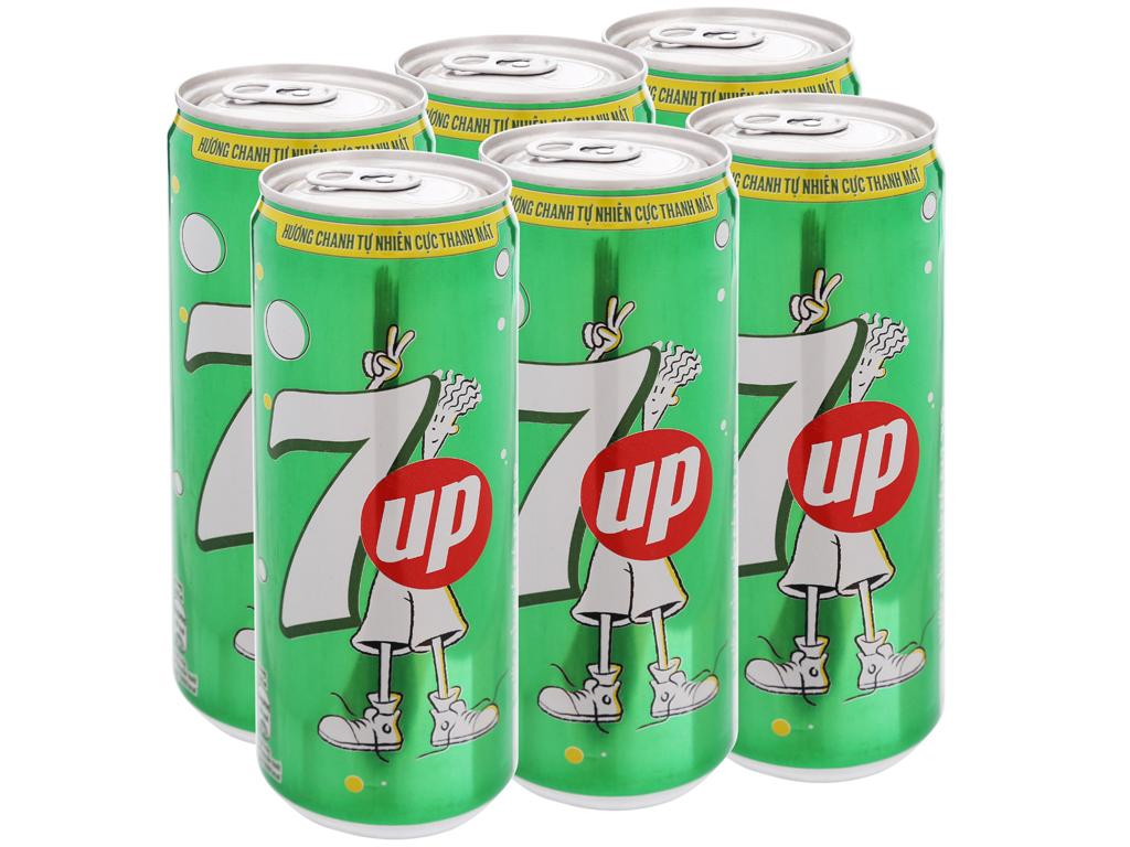 Thùng 7Up lon 320ml vị chanh (320ml/24 lon) – HERA-Kim Tâm Hải