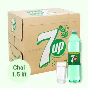 Thùng 7Up chai 1.5L vị chanh (1.5L/12 chai) – HERA-Kim Tâm Hải