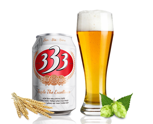 Thùng Bia 333 24 lon thường (330ml/ lon) – HERA-Kim Tâm Hải