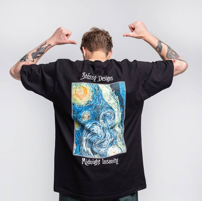 Áo Stussy Midnight Insanity Tee 'Black' – Hệ thống phân phối Air Jordan ...
