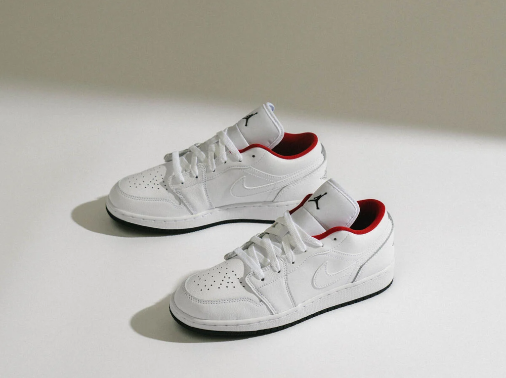 Giày Nike Jordan 1 Low 'White Gym Red Black (GS)' 553560-164 – Hệ thống ...