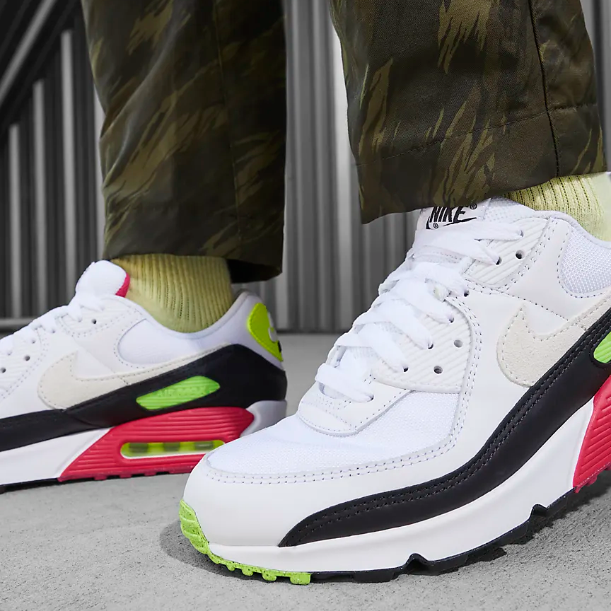 Giày Nike Air Max 90 'White Volt Rush Pink' DQ4071-100 – Hệ thống phân ...
