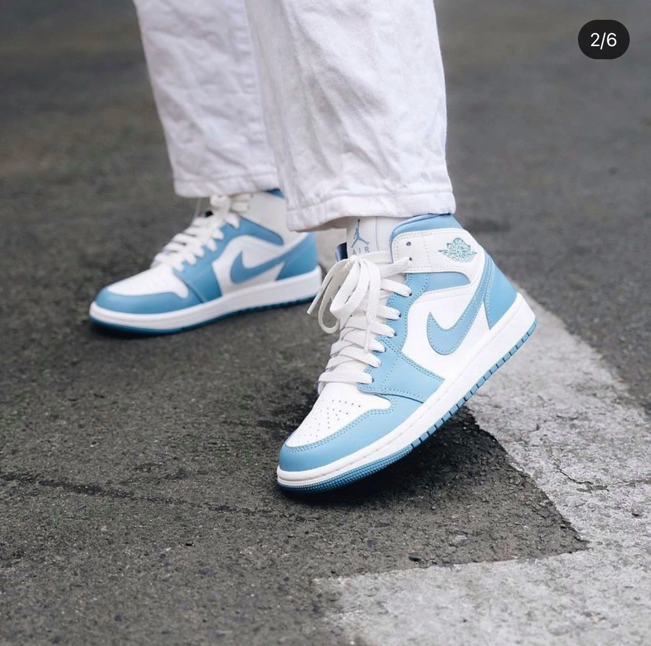 Giày Nike Air Jordan 1 Mid 'University Blue' BQ6472-141 – Hệ thống phân ...