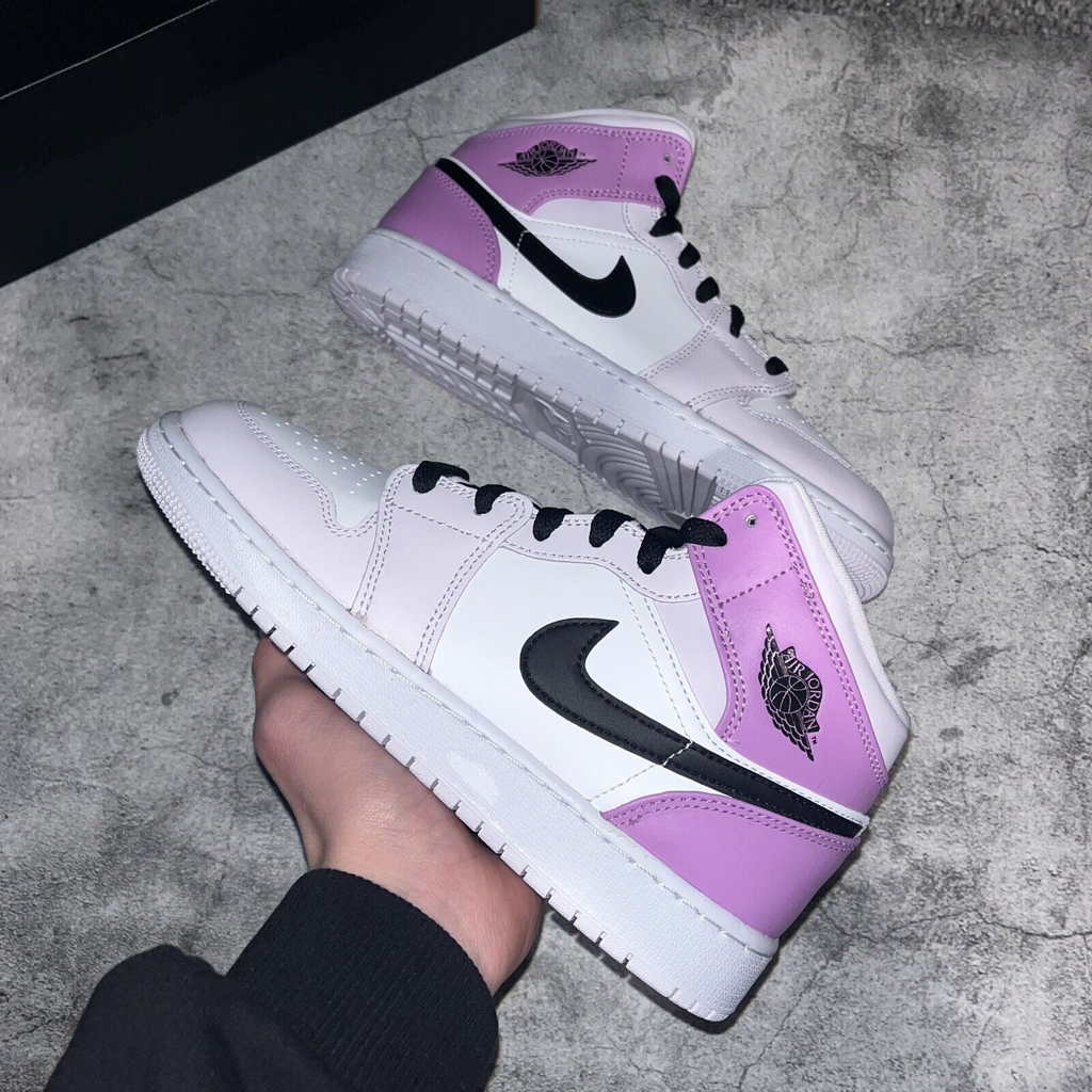 Giày Nike Air Jordan 1 Mid GS 'Barely Grape' DQ8423-501 – Hệ thống phân ...